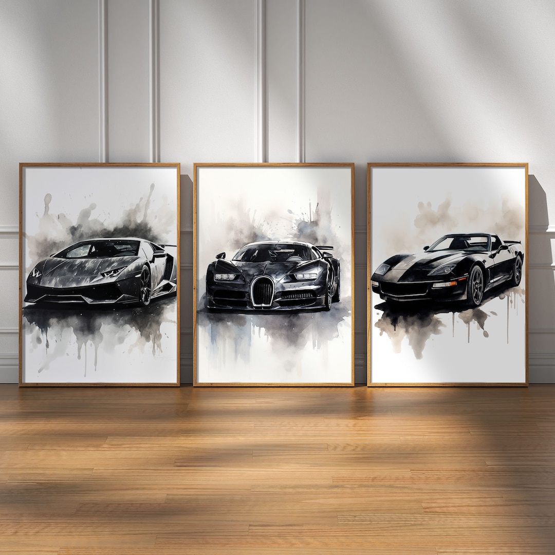 Sports Car Wall Art, Digital Download, Gift for Car Lover, Digital ...
