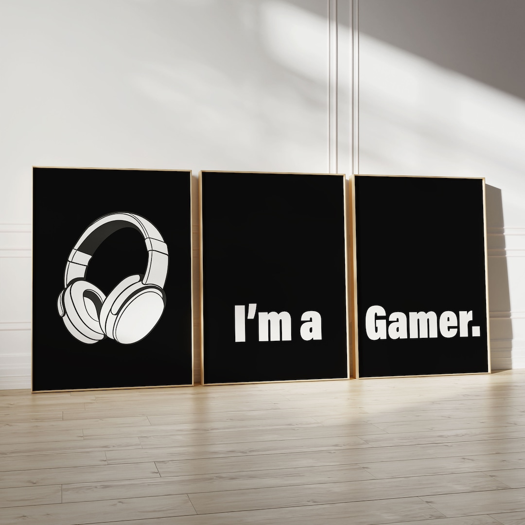 Gaming Prints, Gaming Poster, Gaming Wall Art, Gaming Room Decor, Gamer ...