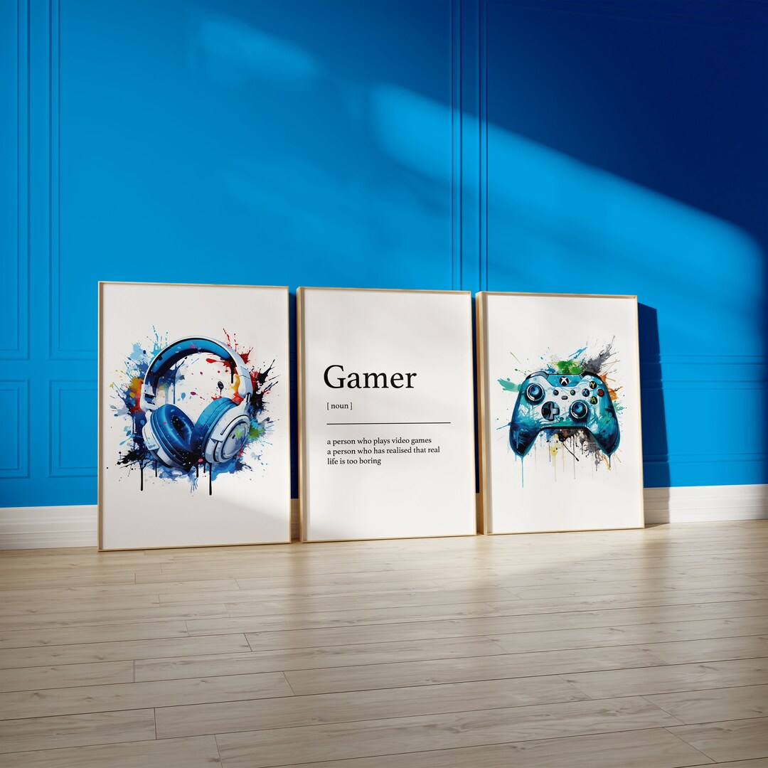 Gaming Poster, Spiele Poster, Gaming Zimmer Dekor, Gaming Wandkunst ...