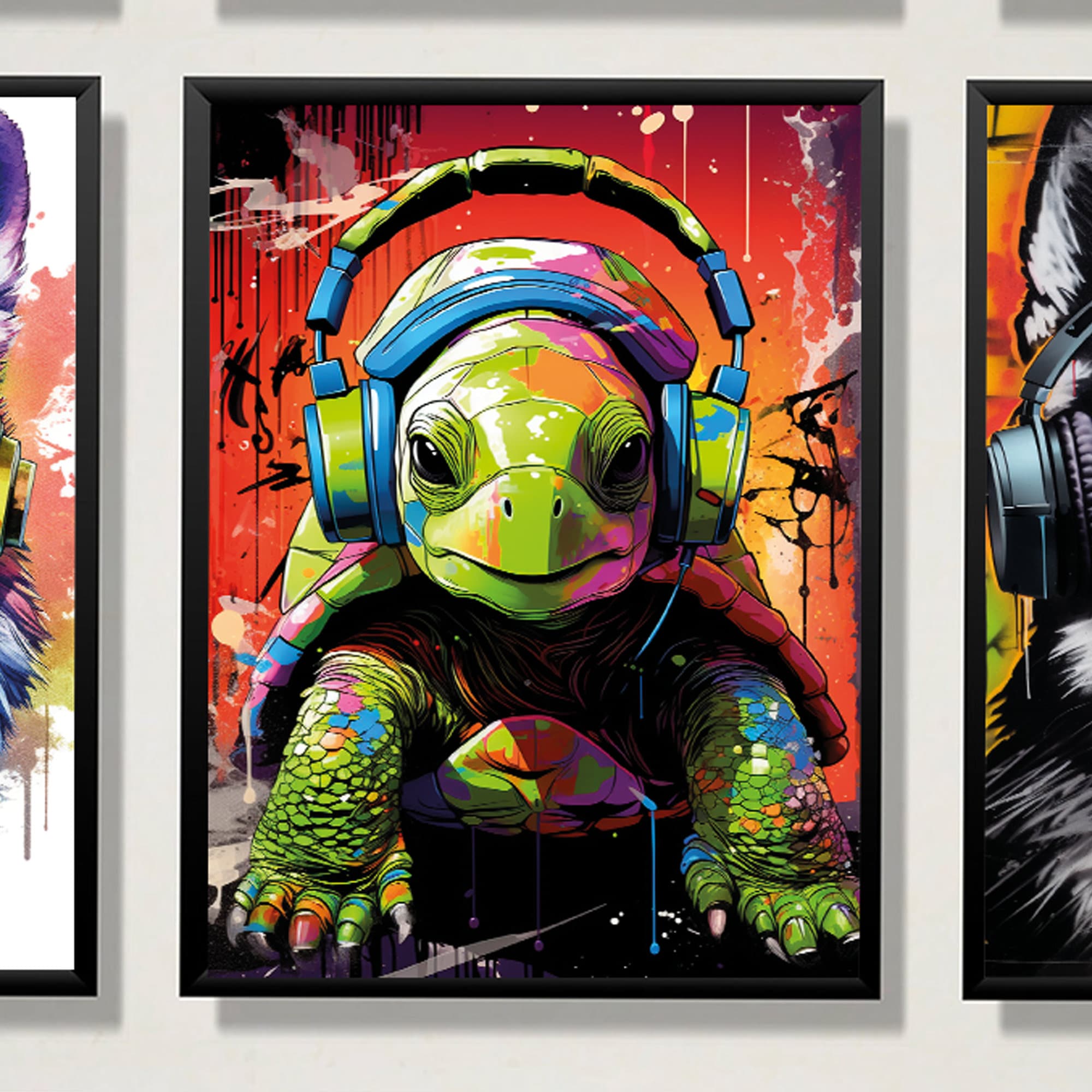 Set of 12 Gaming Animal Prints, Gaming A4 Posters, Gaming Wall Art ...