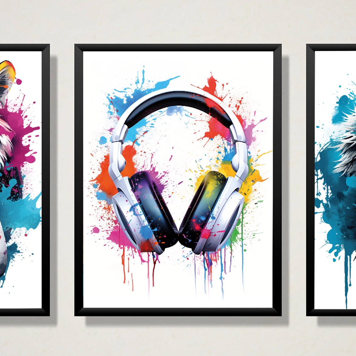 Gaming Prints, A4 Gaming Posters, Gaming Wall Art, Set of 3 Digital Art ...
