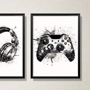 Gaming Print, Gaming Poster Set, Gaming Wall Art Set of 3, Gaming Room ...