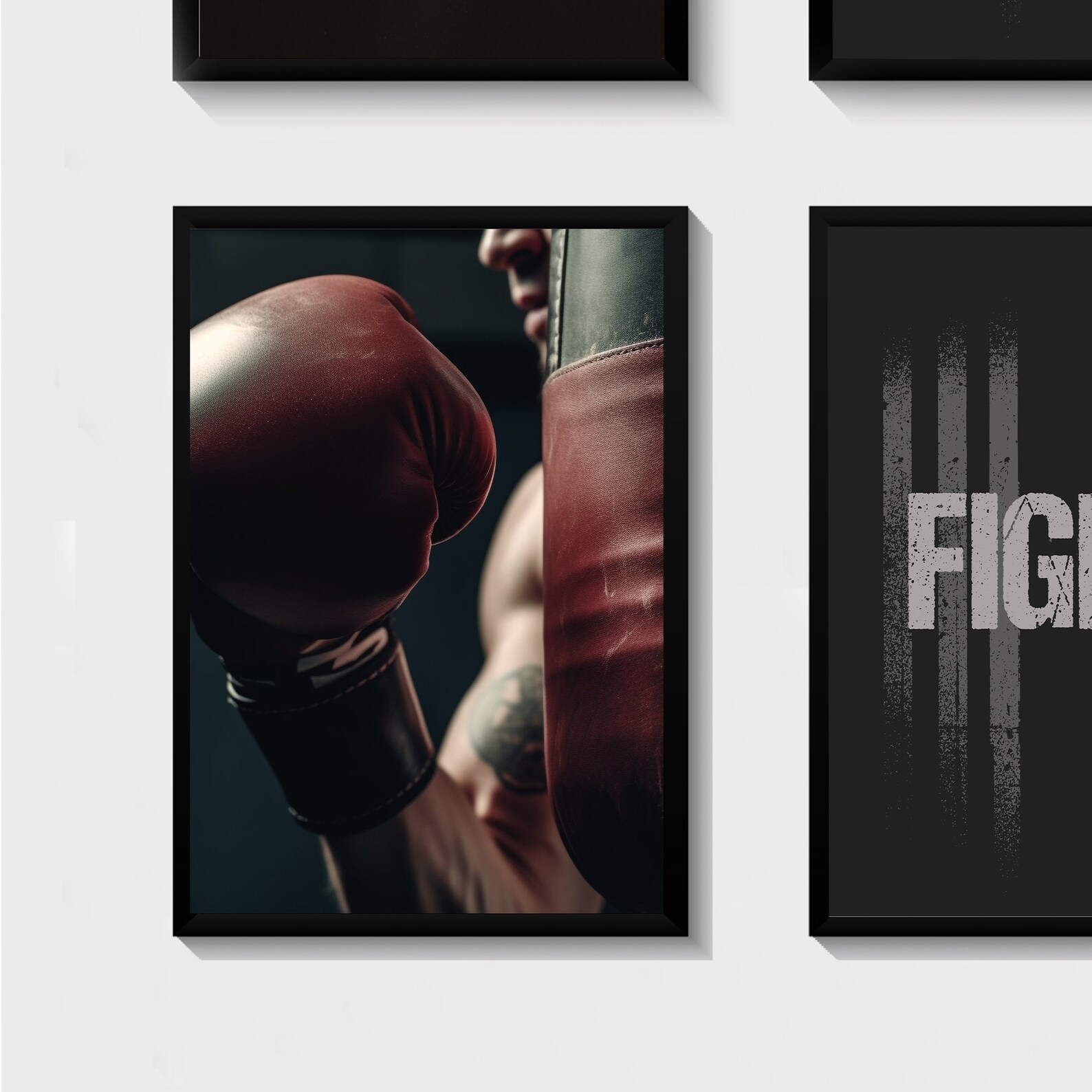 Boxing Poster, Boxing Wall Art Set of 6, Gift for Boys, Boys Bedroom ...