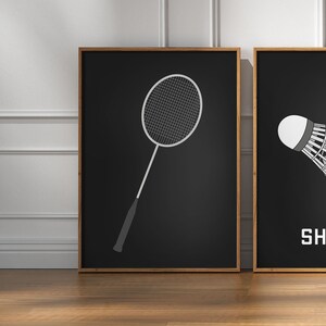 Badminton Prints & Posters, Personalized Badminton Print Set, Great ...