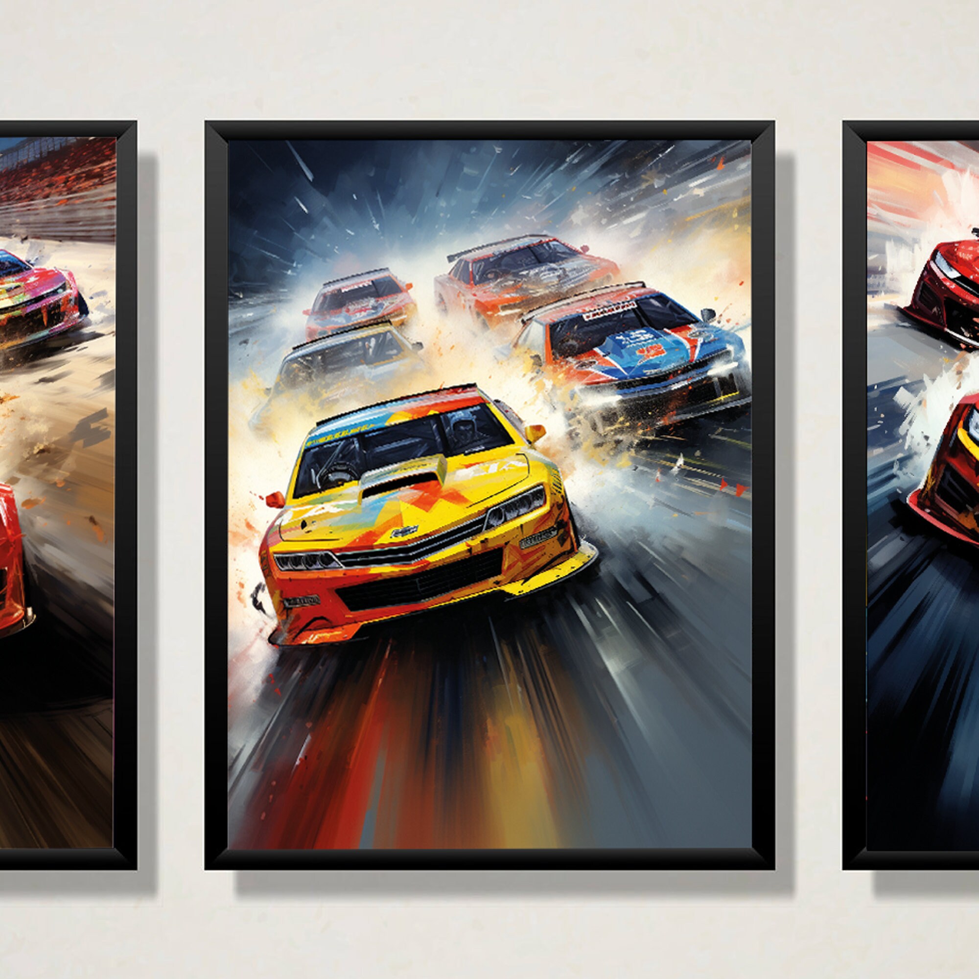 Racing Wall Art Prints, A3 A4 Racing Prints, Nascar Prints, Racer Gifts ...