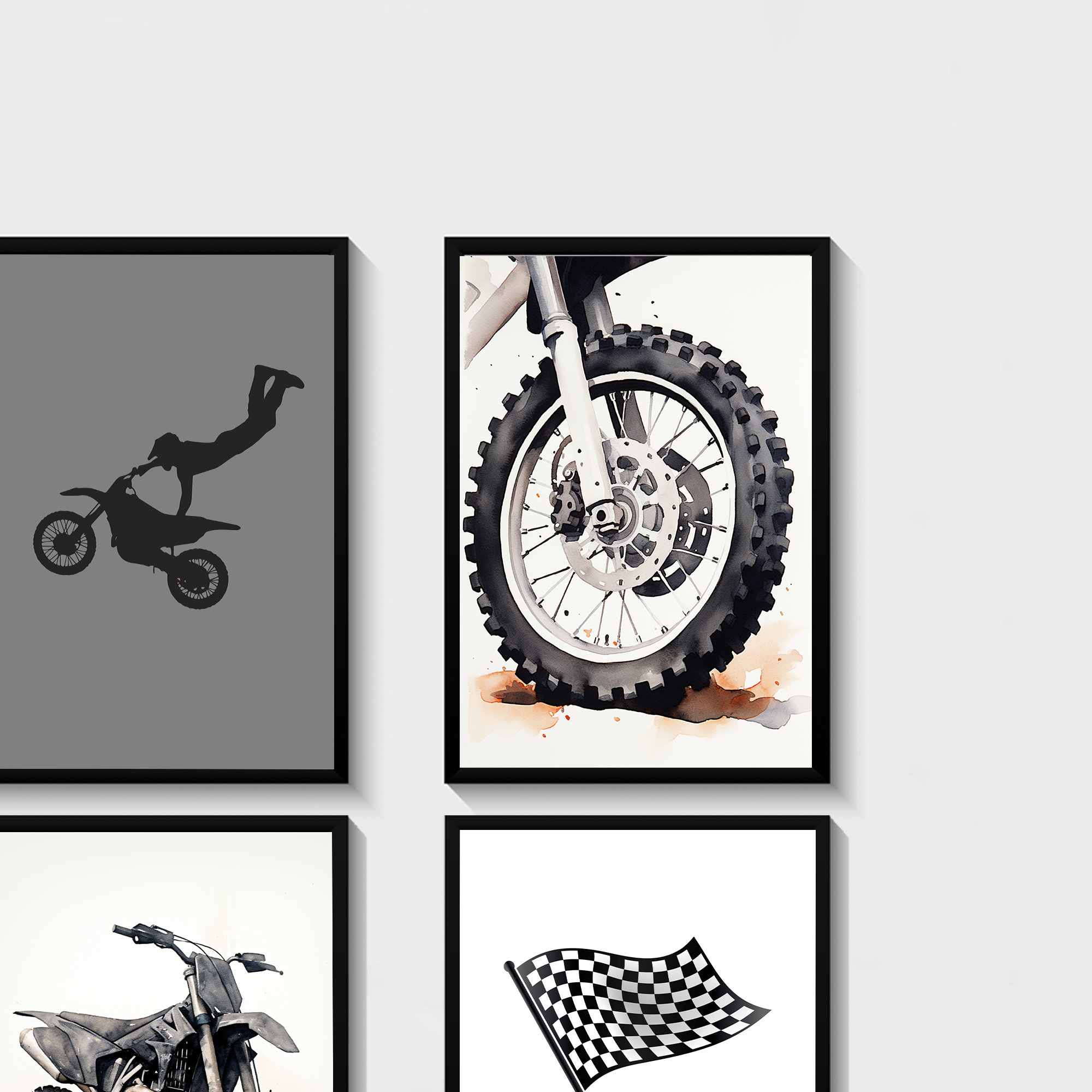 Motocross Prints Set of 8, Dirt Bike Print, Motorcycle Print, Motocross ...