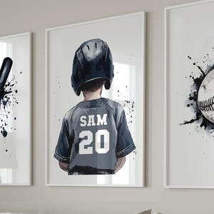 Personalized Baseball Posters, Personalized Baseball Prints, Custom ...