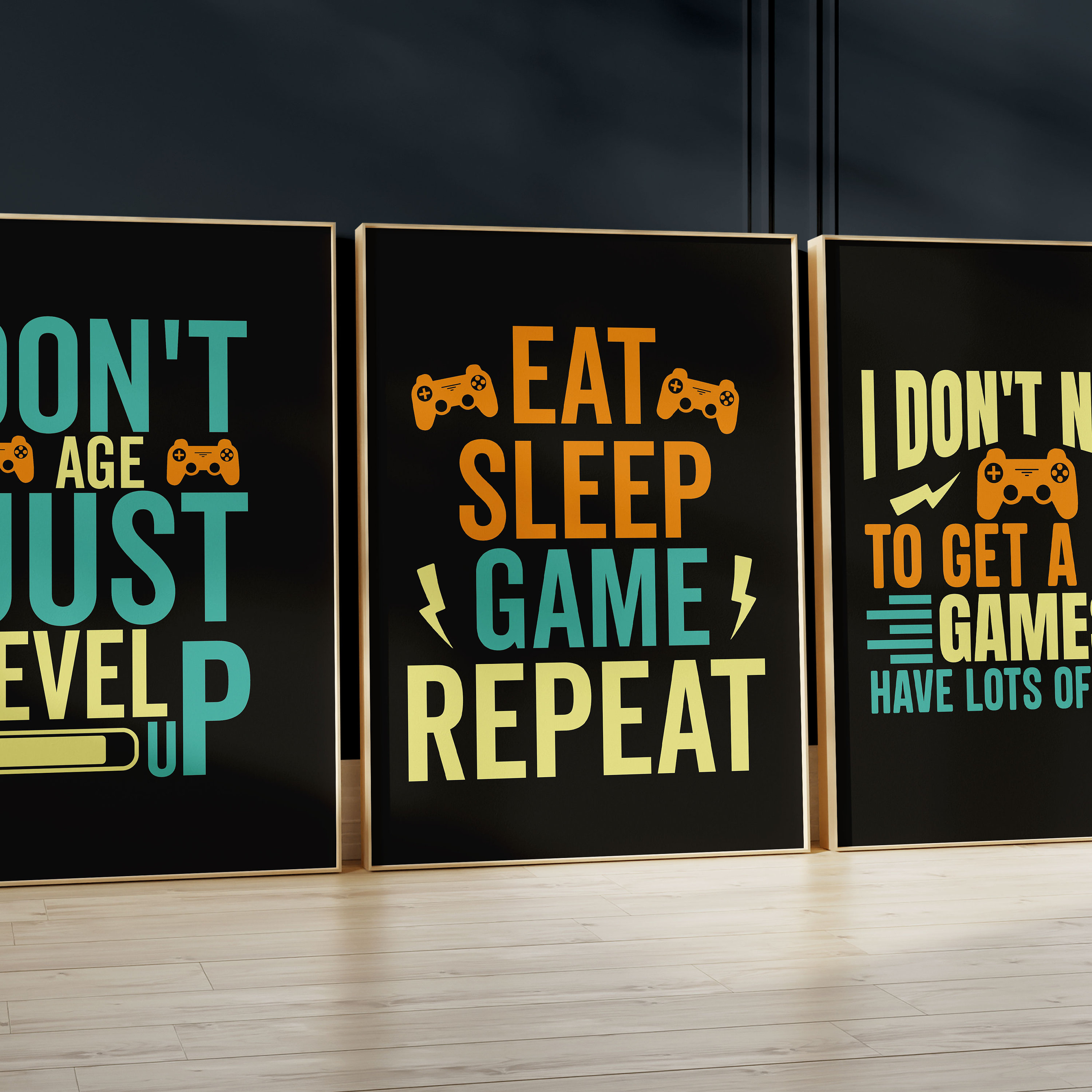 Gaming Poster Gaming Wall Art Set of 3 Gaming Room Decor - Etsy