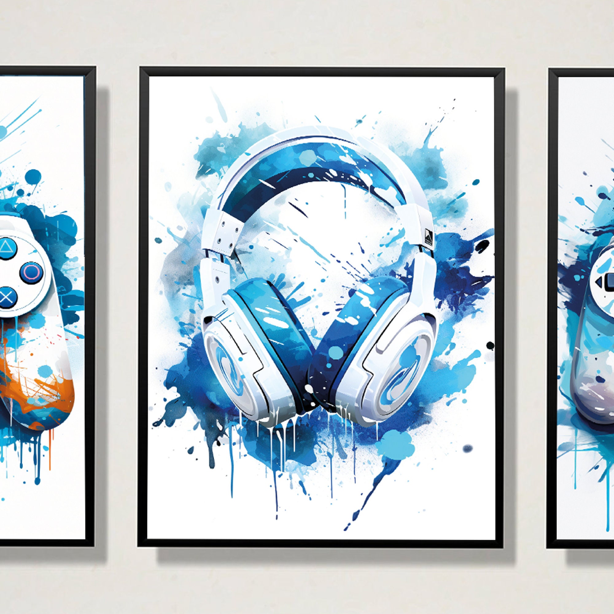 Set of 6 Gaming Prints Gamer Posters Gaming Room Decor, Gamer Wall Art ...