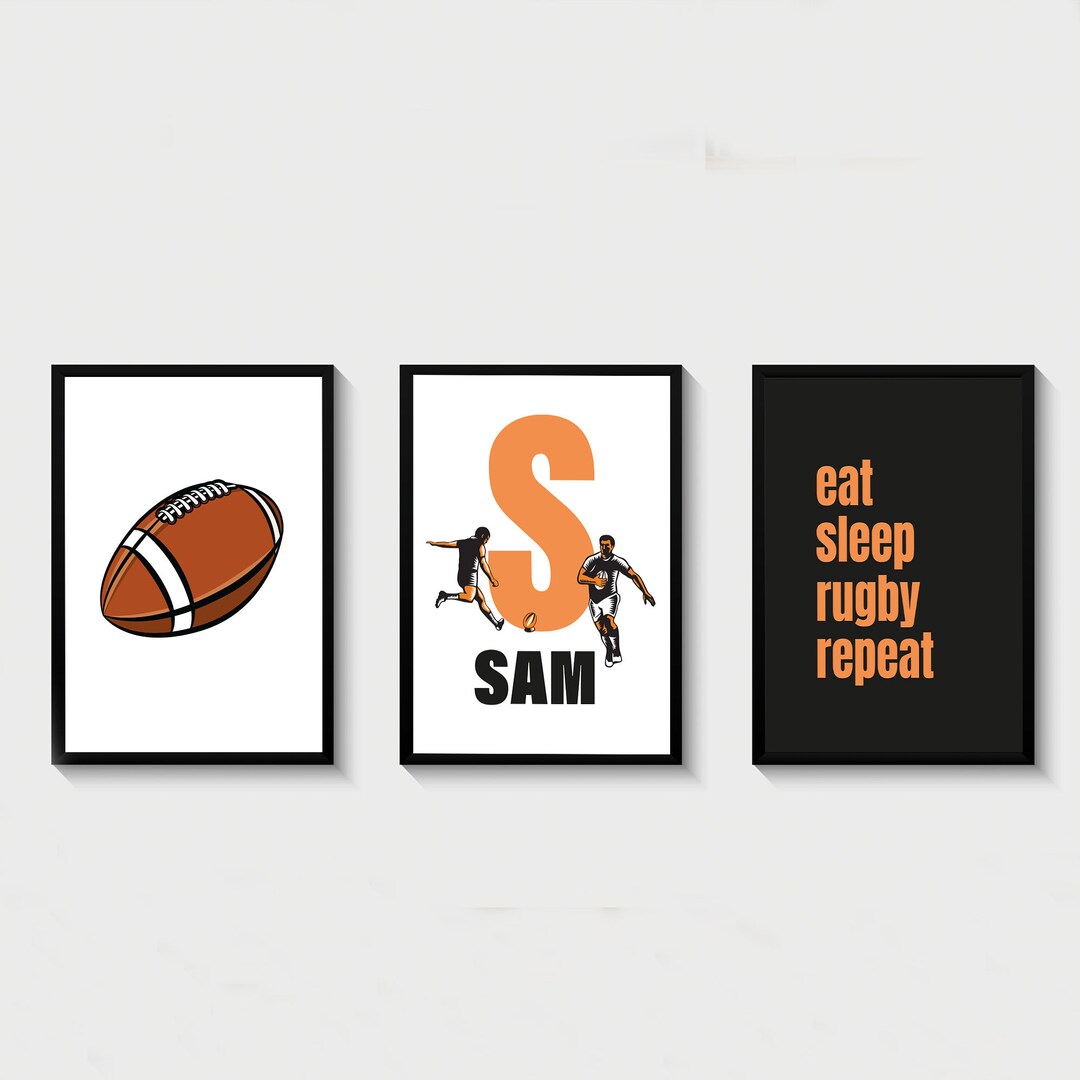 Rugby Prints and Posters, Personalised Rugby Artwork, Great Gifts for ...