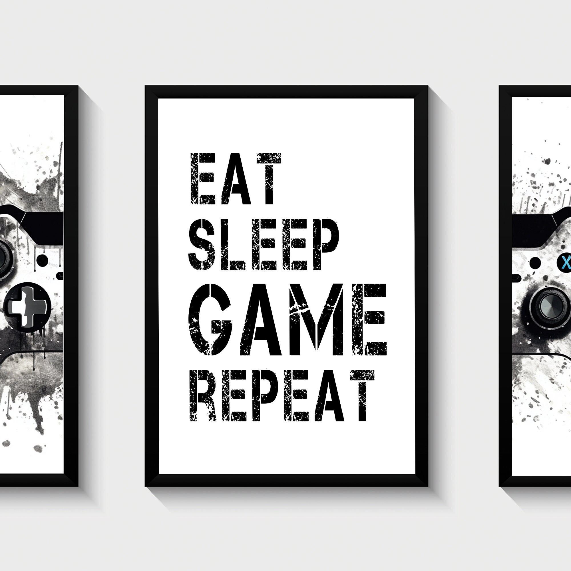 Gaming Prints Set, Gaming Poster, Gaming Wall Art, Gaming Room Decor ...