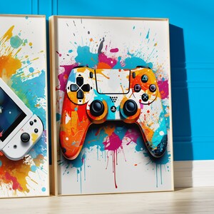 Gaming A3 Posters, Graffiti Gamer Art, Games Room Decor, A3 Digital ...