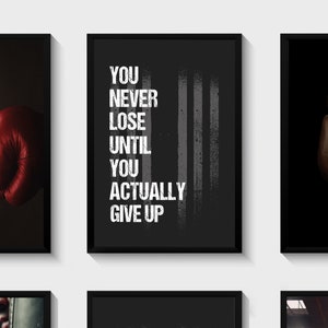 Boxing Poster, Boxing Wall Art Set of 6, Gift for Boys, Boys Bedroom ...