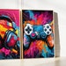 Graffiti Gaming Prints, Gaming Poster Wall Art, Set of 3 A3 Digital Art ...