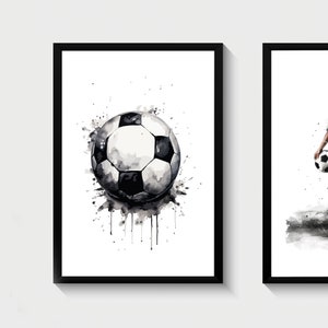 Printable Soccer Wall Art Print, Custom Soccer Poster, Boys Bedroom ...