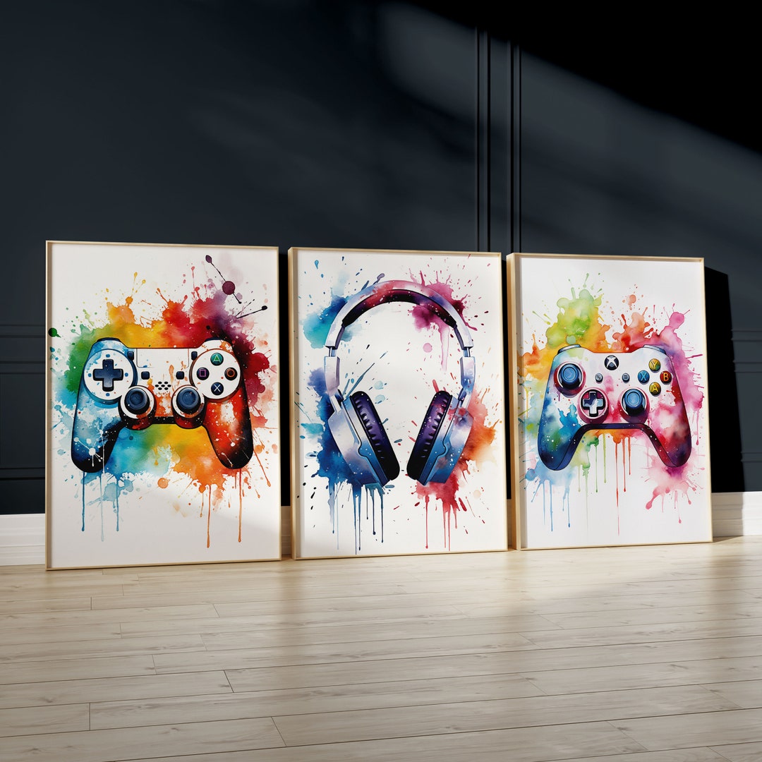 Gaming Prints, Gaming Poster, Gamer Gift, Boys Bedroom Poster, Games ...