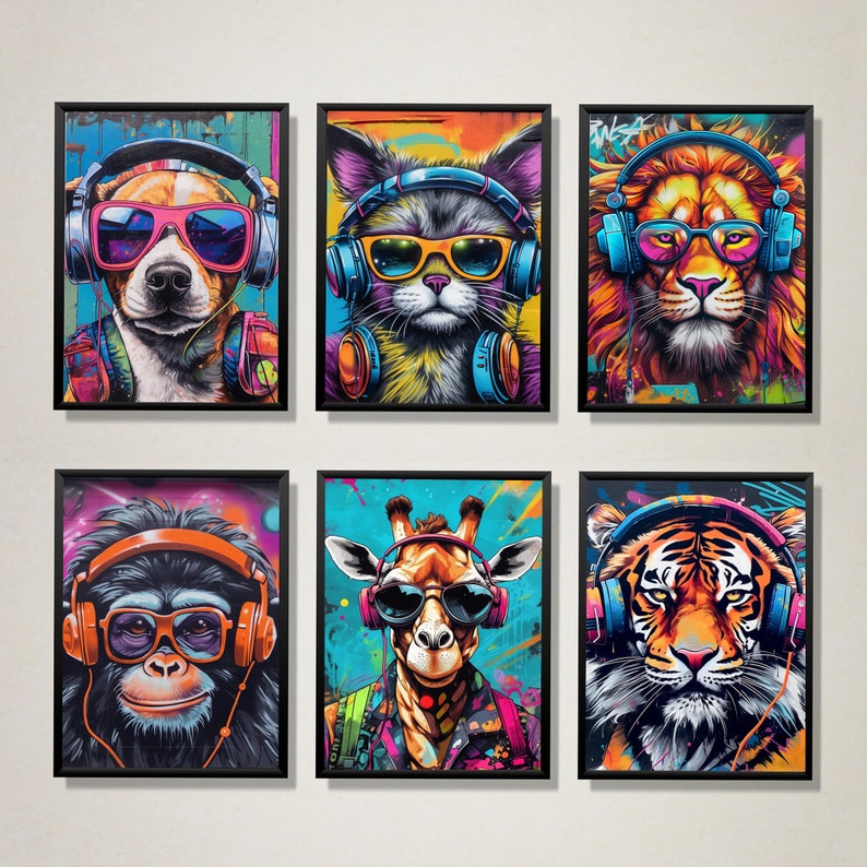 Set of 6 Gaming Prints, Gaming Prints, Gamer Prints, Gamer Decor ...