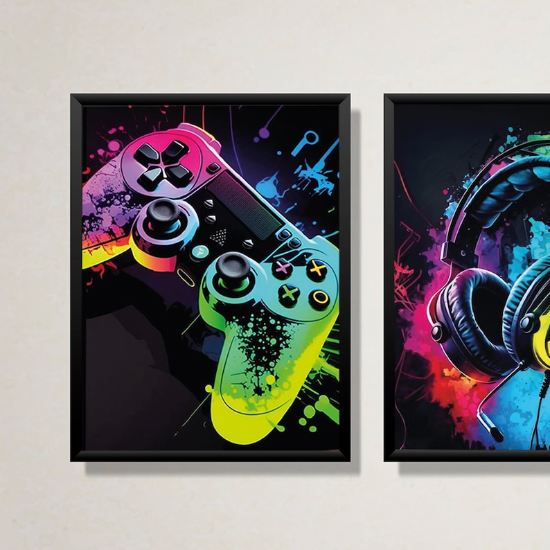 Gaming Prints Set of 3 , Gaming Digital Download, Gaming Prints, Gamer ...