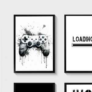 Gaming Prints, Gamer Poster, Gaming Decor, Gaming Gift, Games Room Wall ...
