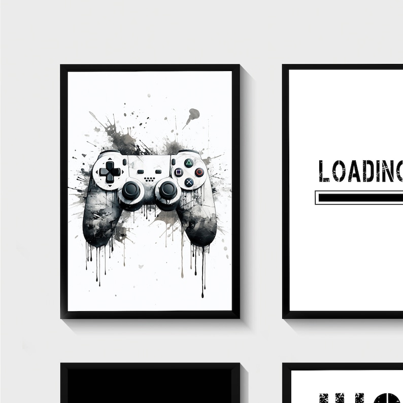 Gaming Prints, Gamer Poster, Gaming Decor, Gaming Gift, Games Room Wall ...