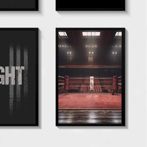 Boxing Poster, Boxing Wall Art Set of 6, Gift for Boys, Boys Bedroom ...