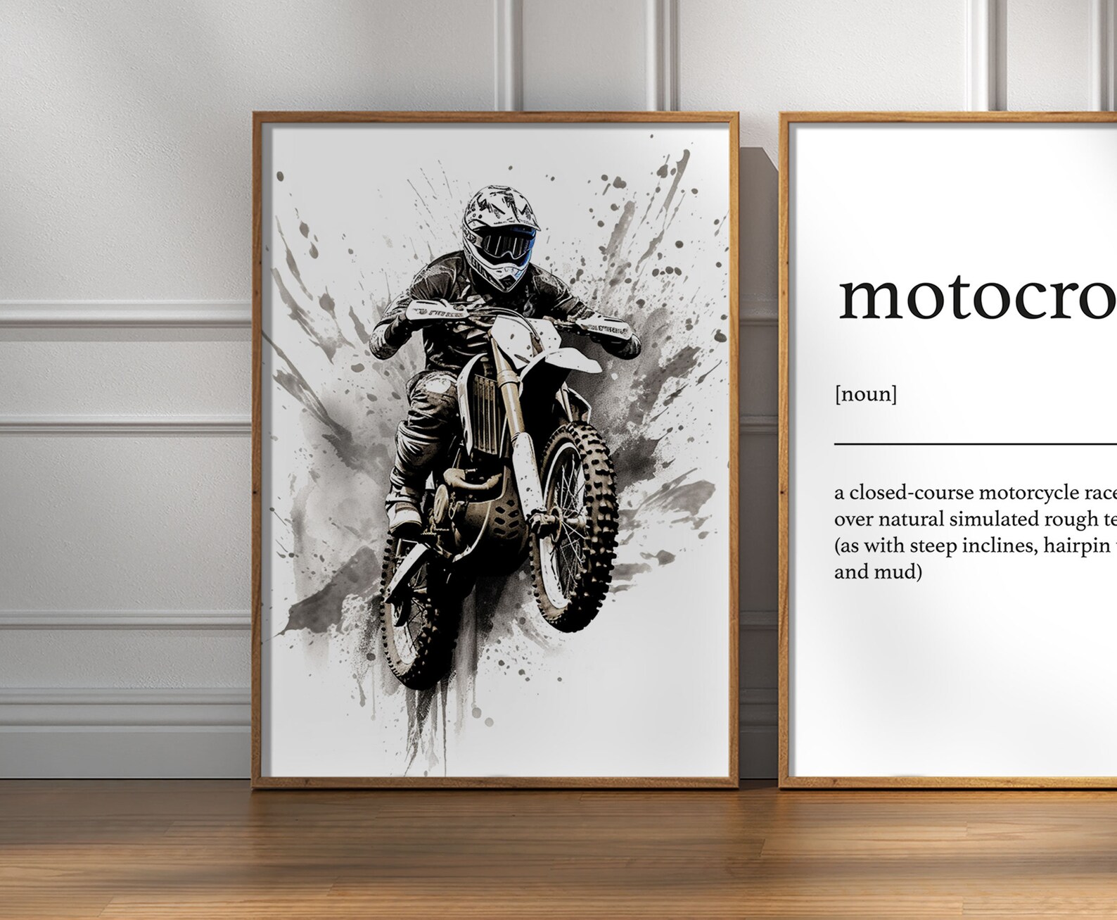 Motocross Print Set, Motocross Wall Art, Digital Download, Motocross ...