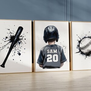 Personalized Baseball Posters, Personalized Baseball Prints, Custom ...