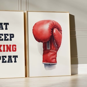 Set of 3 Boxing Wall Art, Boxing Prints, A3 A4 Boxing Posters, Boxing ...