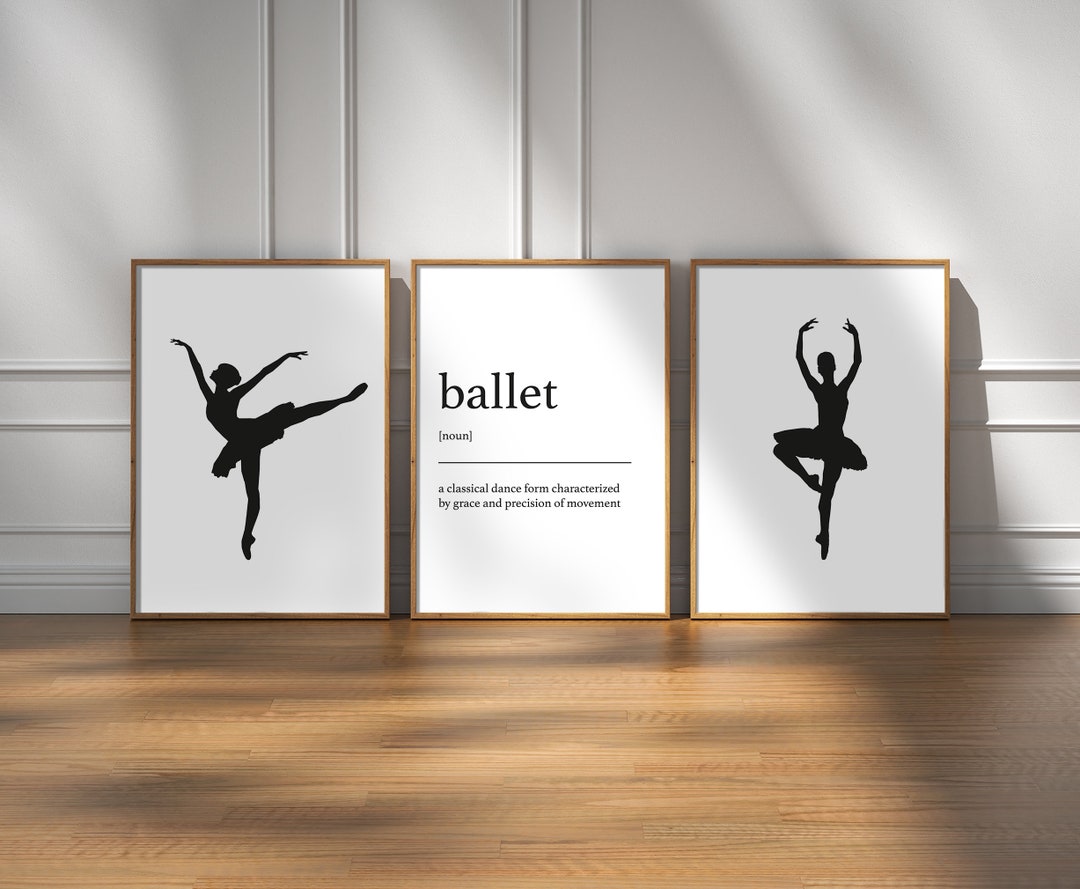 Ballet Wall Art, Ballet Gifts, Gift for Girls, Ballet Prints Set, Girls ...