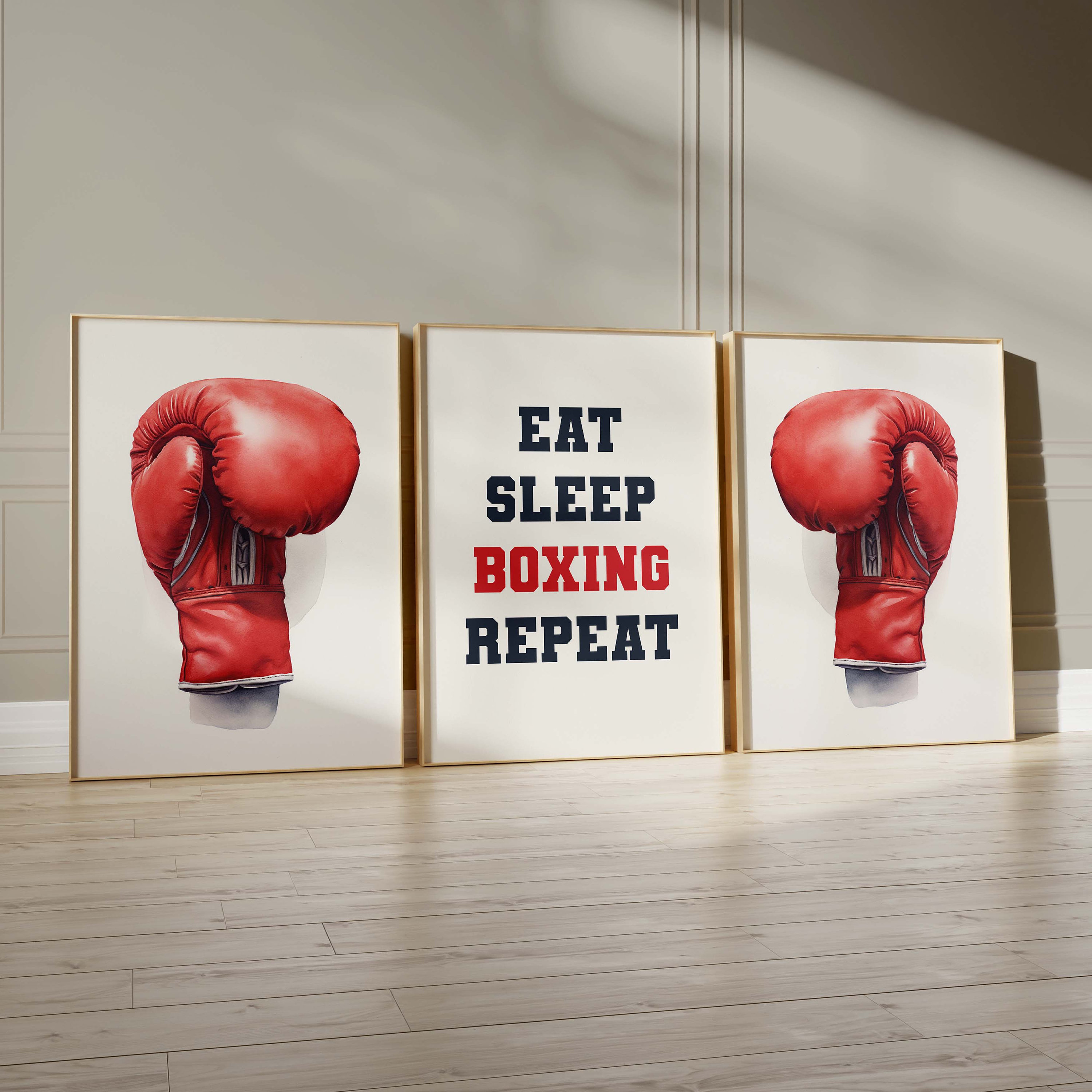 Set of 3 Boxing Wall Art Boxing Prints A3 A4 Boxing Posters - Etsy