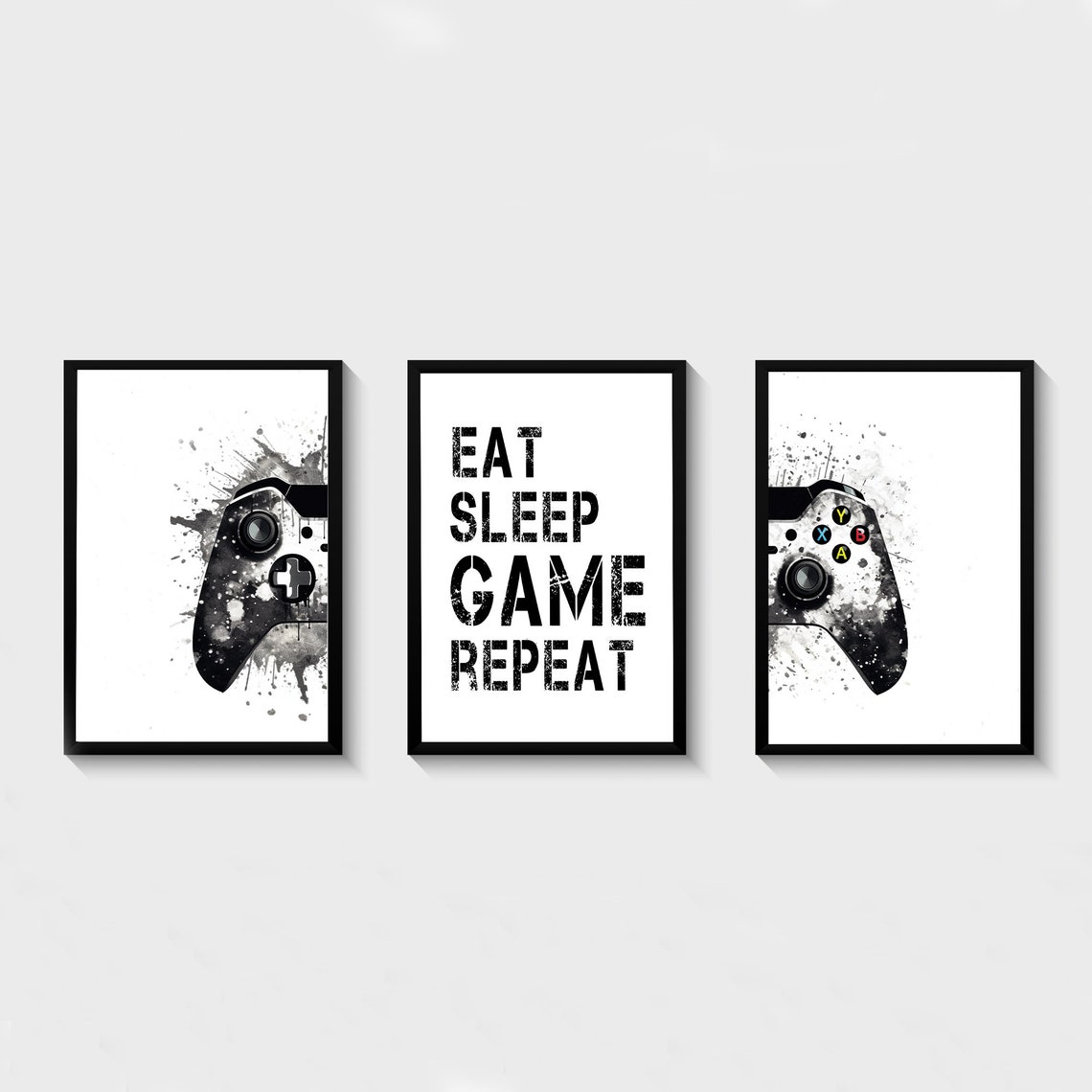 Gaming Prints Set, Gaming Poster, Gaming Wall Art, Gaming Room Decor ...
