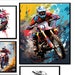 Motocross Wall Art Set of 16 Motocross Prints, Dirt Bike Prints, Boys ...
