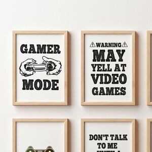 Gaming Prints Set of 20, Gaming Poster, Gaming Wall Art, Gaming Room ...
