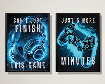 Gaming Design Poster Boys Room Decor Print Game Wall Art Teen Gaming ...