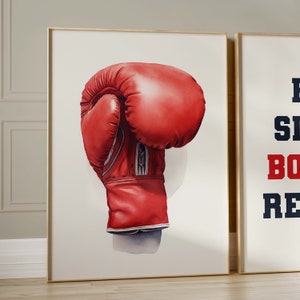 Set of 3 Boxing Wall Art, Boxing Prints, A3 A4 Boxing Posters, Boxing ...