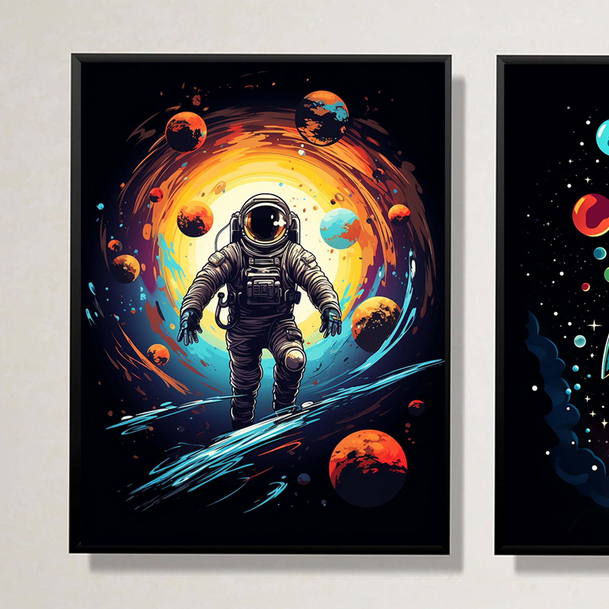 Space Art for Kids Print Series of 6 Space Themed Decor - Etsy Australia