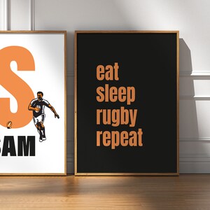 Rugby Prints and Posters, Personalised Rugby Artwork, Great Gifts for ...