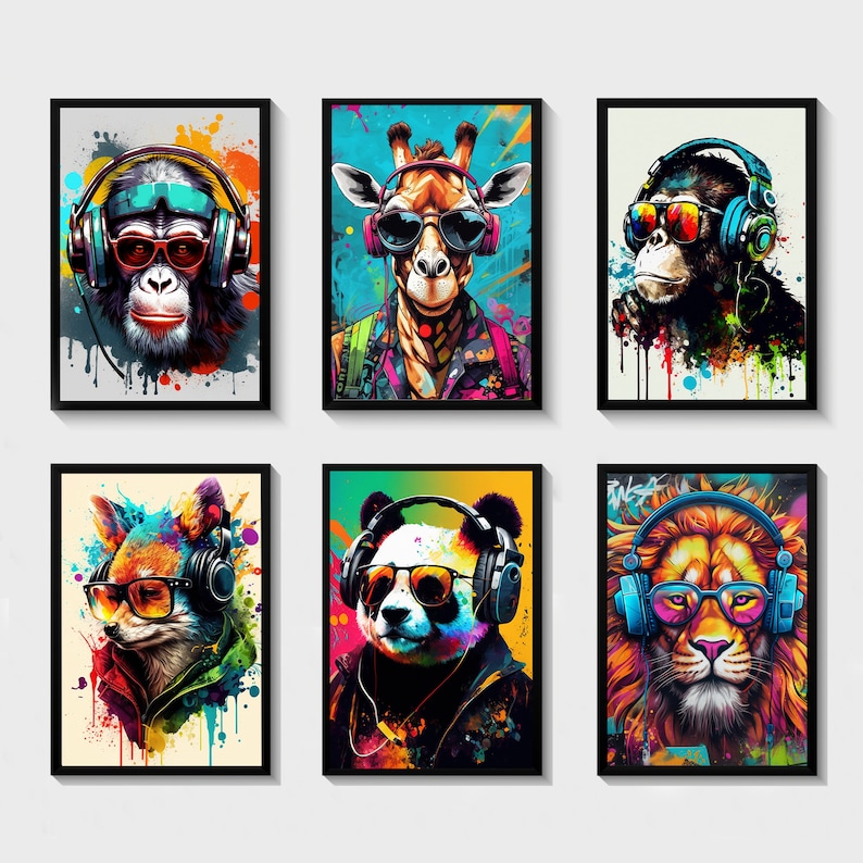 Gaming Prints, Gaming Poster, Gaming Wall Art Set of 6, Gaming Room ...