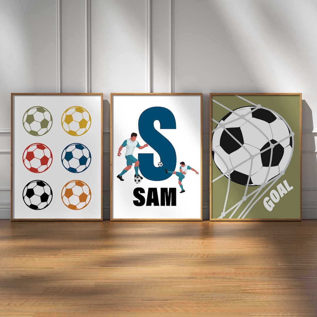 Football Prints, Football Theme Prints, Pitch, Goal, Football Decor ...