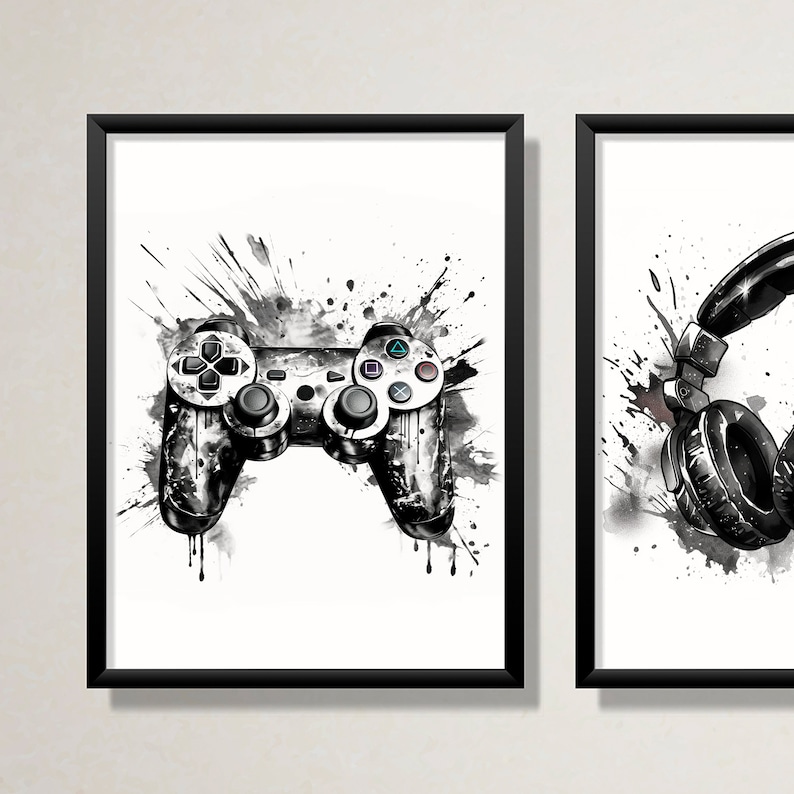 Gaming Print Gaming Poster Set Gaming Wall Art Set of 3 - Etsy