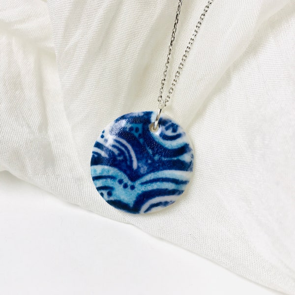 Porcelain Pendant - Etsy