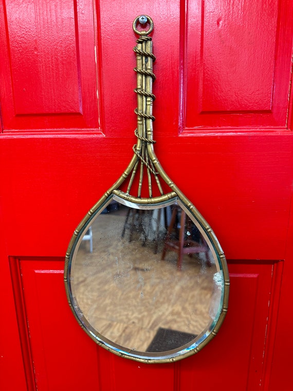 Vintage Brass Nautical - Rope Style Vanity Mirror - H… - Gem