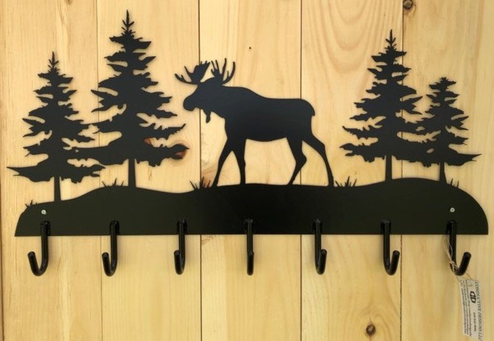 Moose and Trees Hanger - Etsy