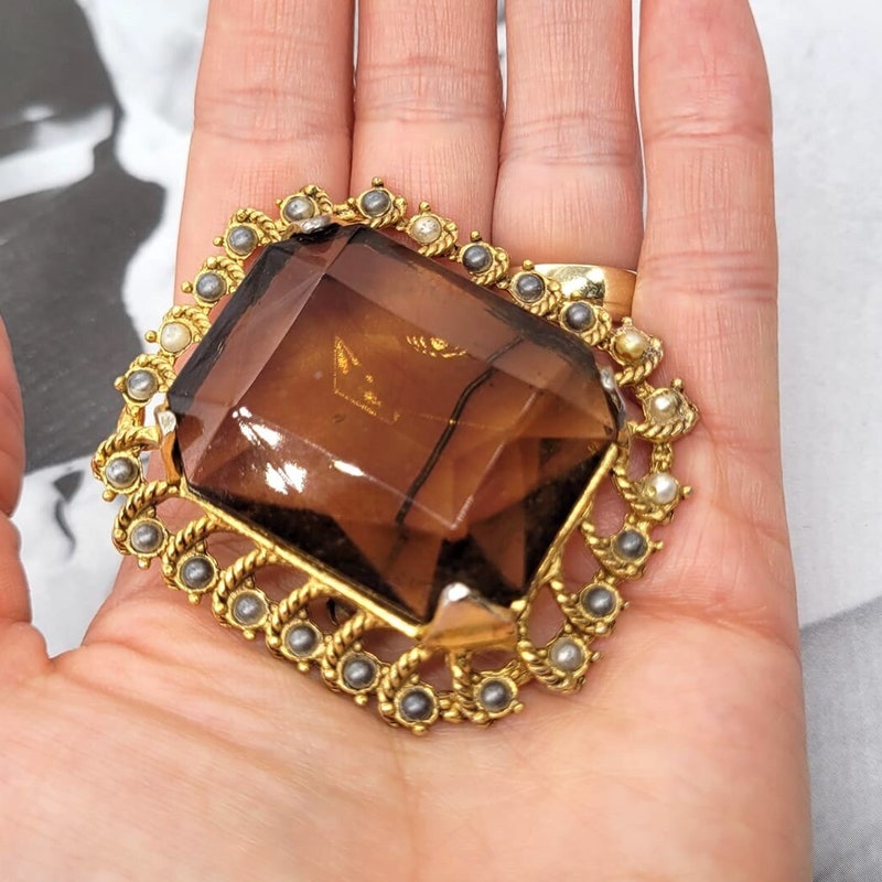 Square Brooch - Etsy