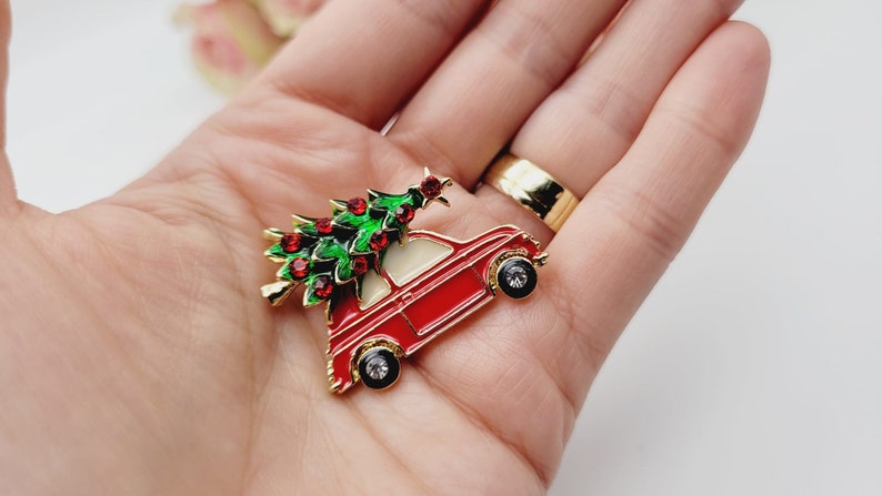 Christmas Brooch Christmas Tree Christmas Pin Christmas Gift - Etsy