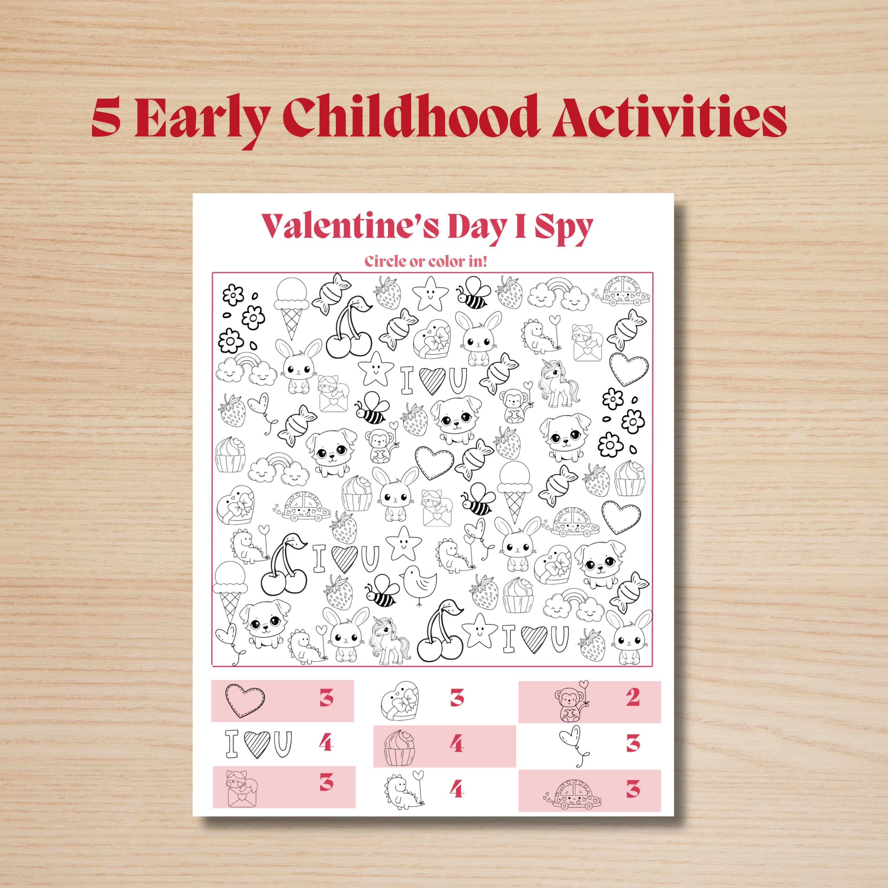 Valentine's Day Classroom Activity Bundle Printable PDF Packets Instant ...