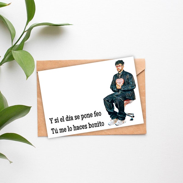 Bad Bunny Valentine Cards - Etsy