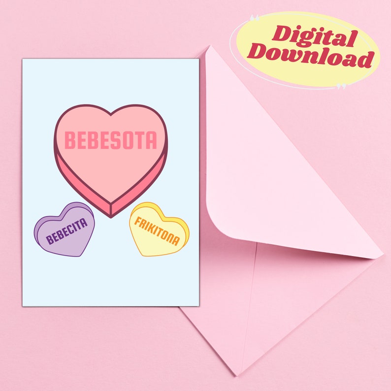 Bad Bunny Printable Valentine's Day Card | Digital Download, Instant ...