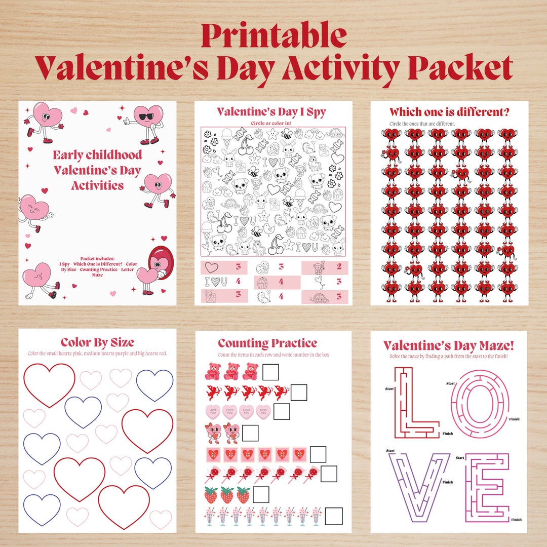 Valentine's Day Classroom Activity Bundle | Printable PDF Packets ...