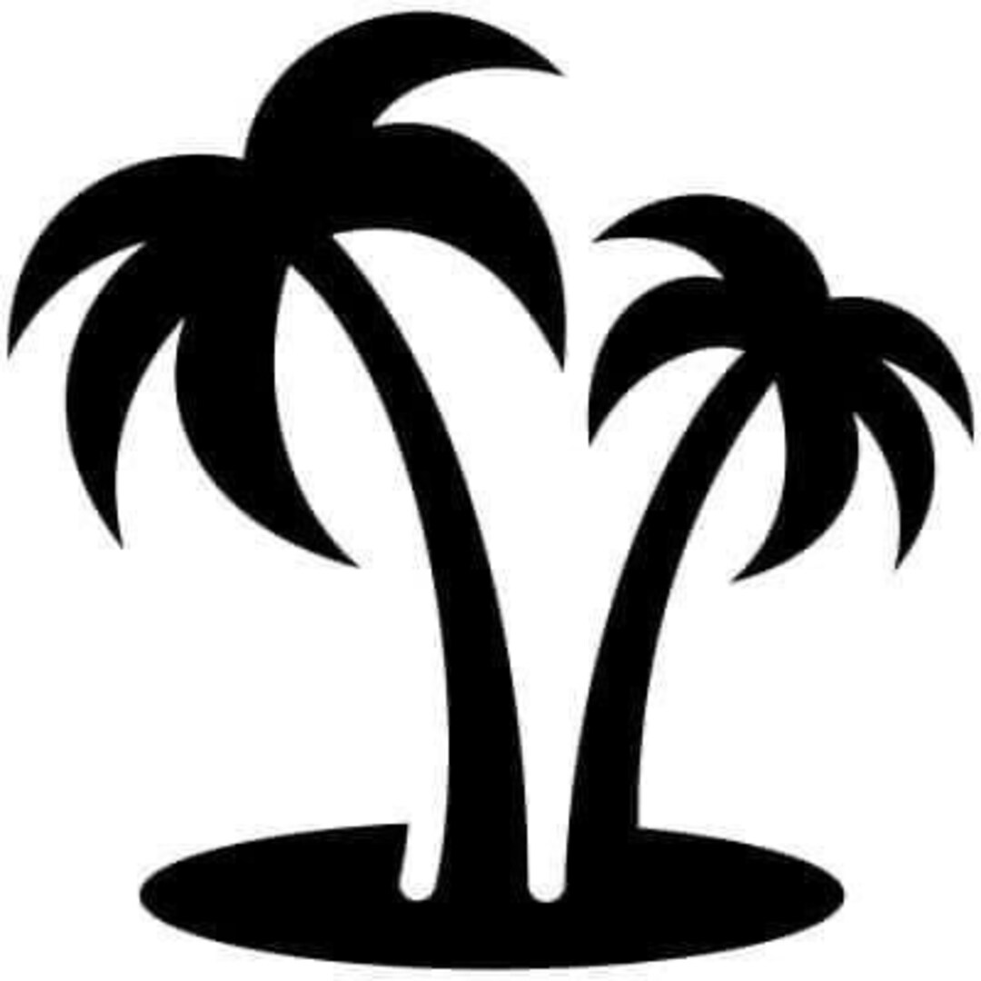 Palm Tree Svg - Etsy